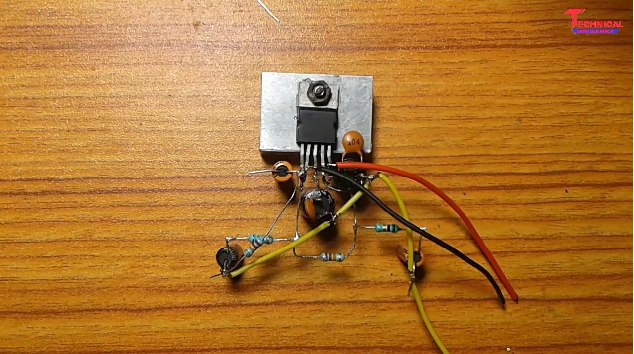 How to wiring TDA2050 audio ic