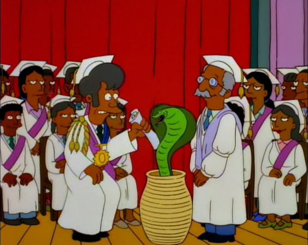 The Simpsons´Men Proiektua: 07x23-Much Apu about nothing: Etorkina
