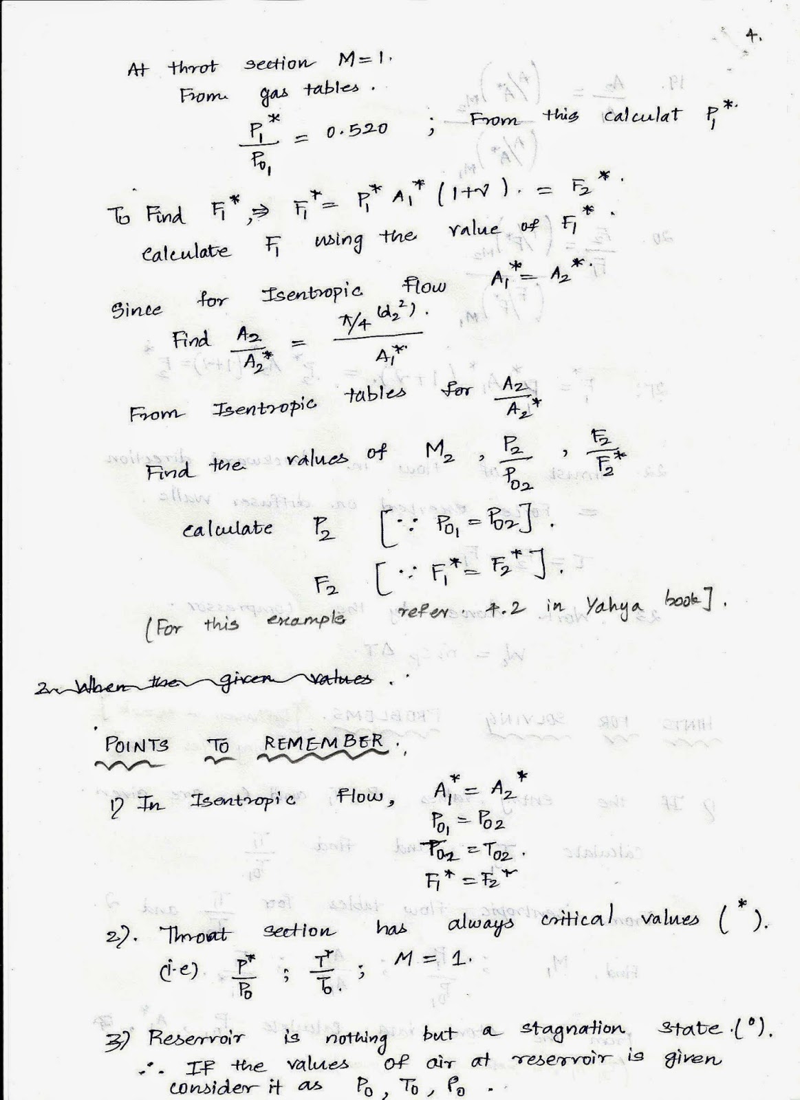 Gas Dynamics And Turbo Machinery : CHAPTER 1: Formulas and Hints