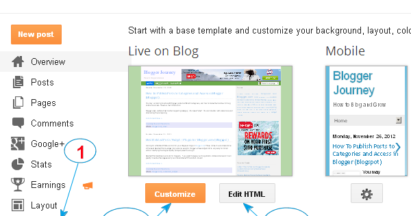 How / Where to Add Custom CSS to Blogspot on Blogger.com | Blogger Journey
