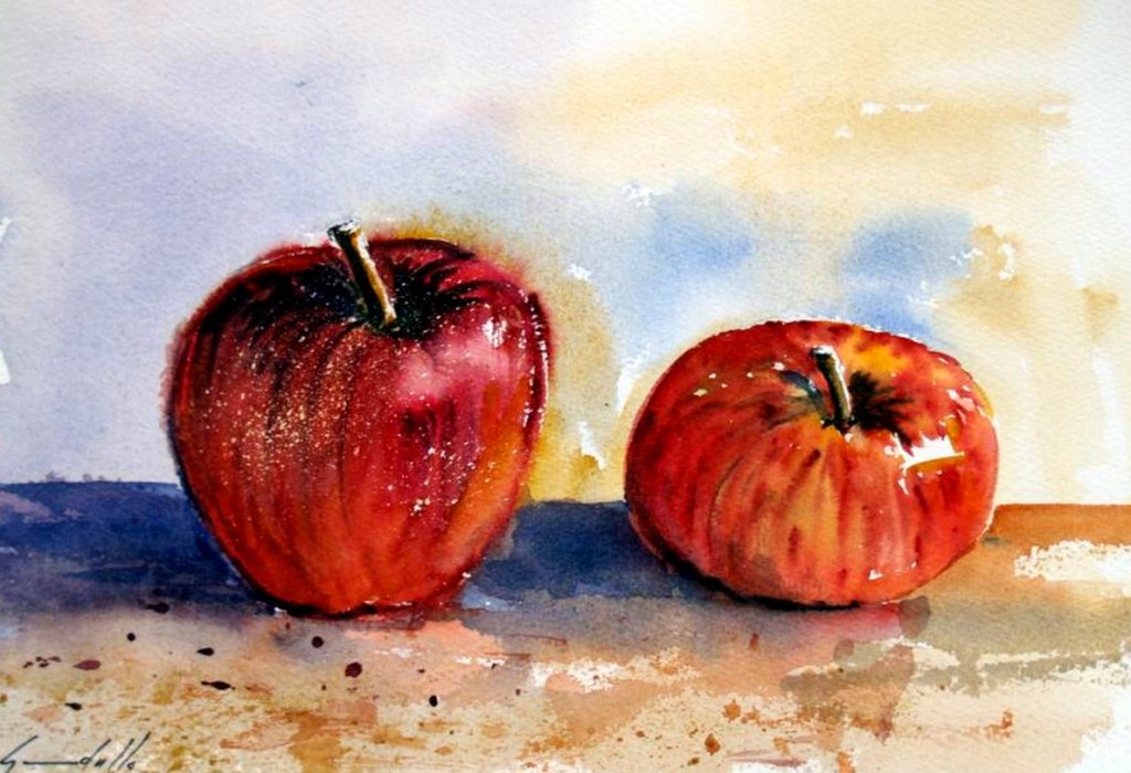 Historia y evolución de la pintura artística : Bodegones Acuarela