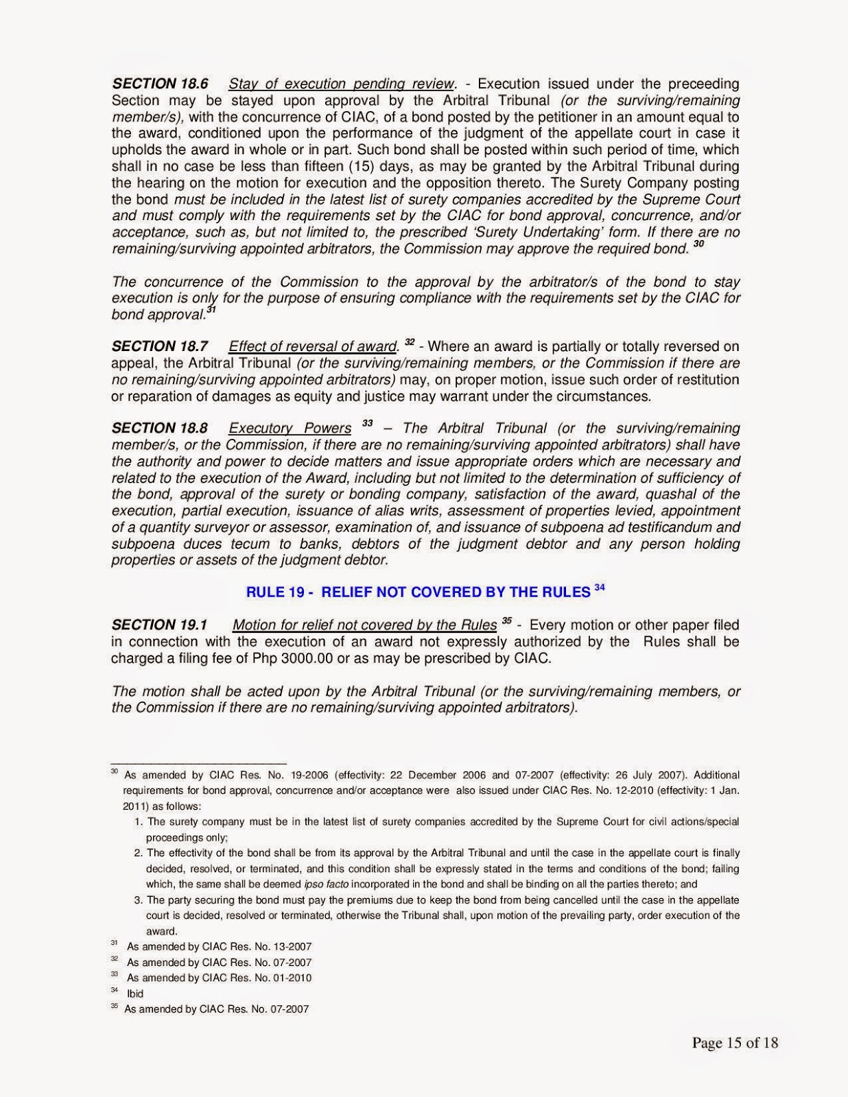 CIAC Revised Rules of Procedure Governing Construction Arbitration ...