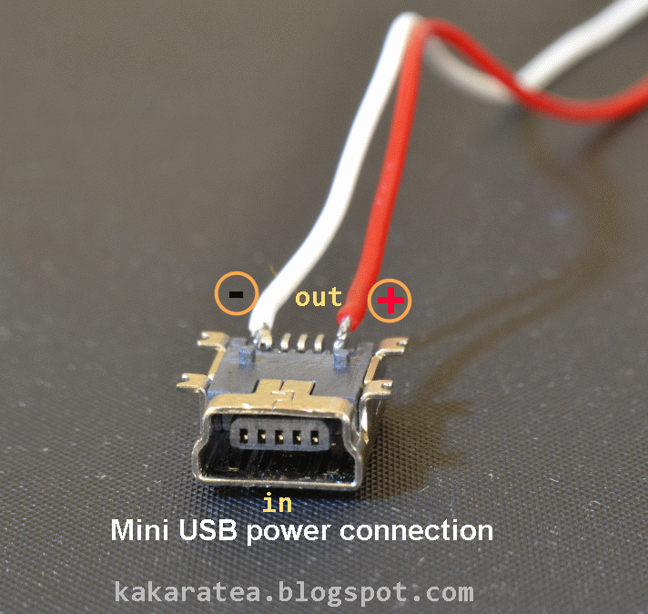 Connect Electric Power to Mini USB