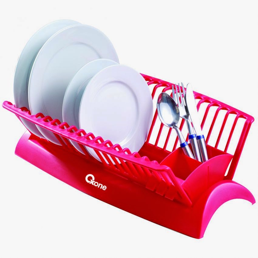 OX-973 | Rak Piring - Mini Dish Rack Oxone Merah (Pink) 70ribu Murah ...