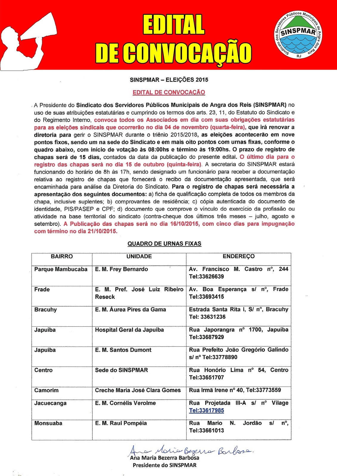 EDITAL DE CONVOCAÇÃO