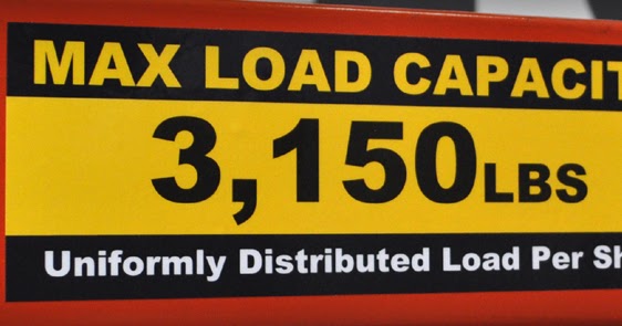 Warehouse Labels: Rack Capacity Labels