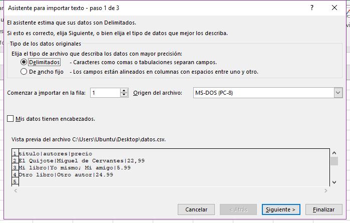 Píldoras Ofimáticas: Como abrir un csv correctamente con excel Píldoras Ofimáticas: Como abrir un csv correctamente con excel