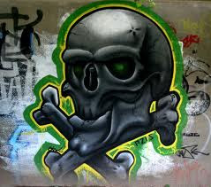 Stylus: Unique Skull Graffiti Art Simple Design Ideas