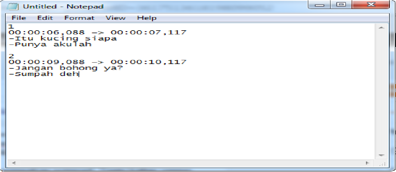 Cara Membuat Subtittle menggunakan Notepad | Berbagi itu Indah