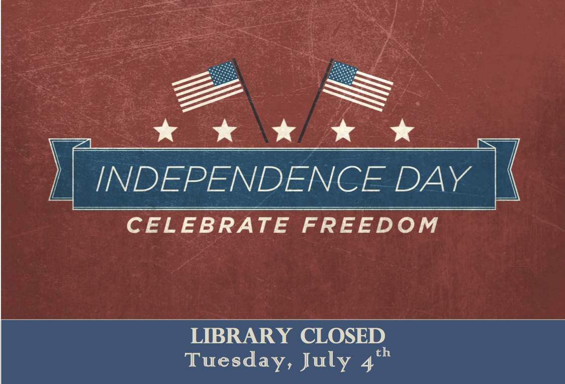 Sturgis Public Library: Library Closed - Independence Day (Tuesday, July 4, 2017)