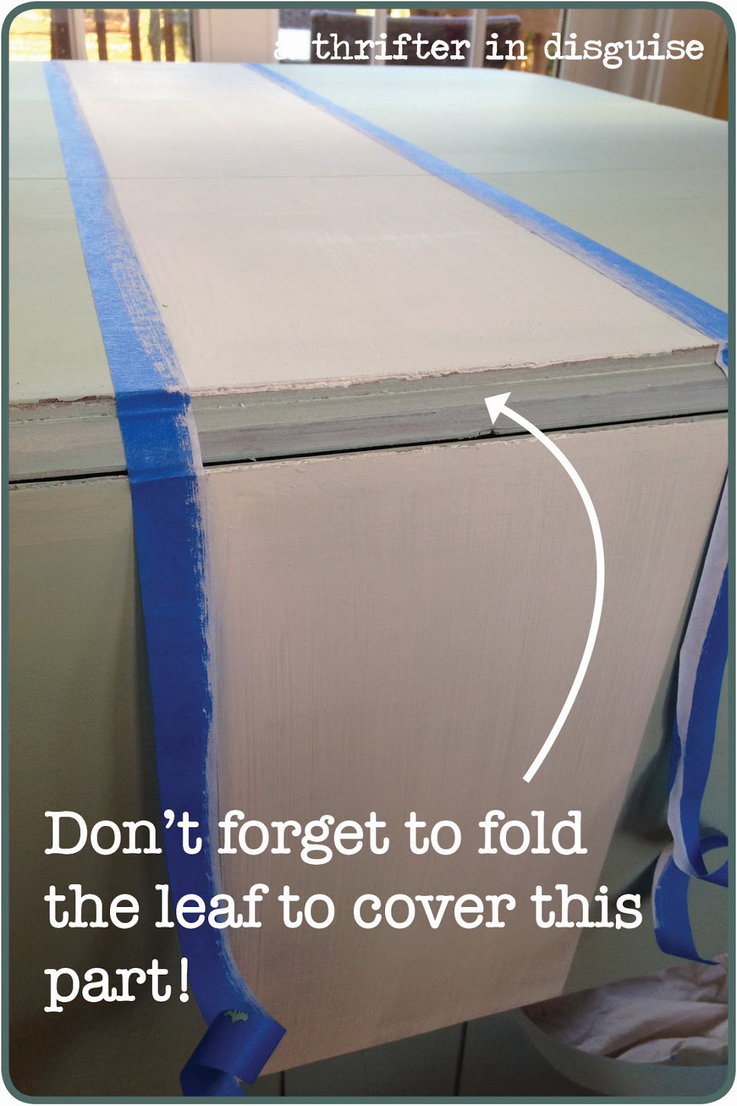 A Thrifter in Disguise: Milk Paint Drop Leaf Table