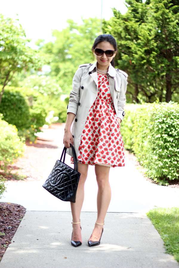 J. Crew Factory Girls’ Printed Dress in Neon Persimmon - Elle Blogs