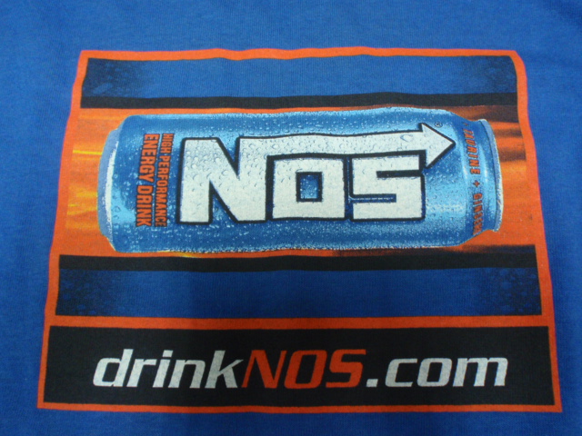 Ming_FD3S Garage: Nos Energy Drink Blue T-shirt - Gildan