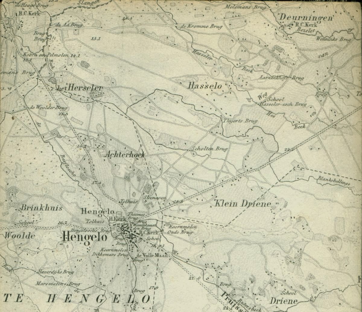 Tuffeltoons Blog: Topografische kaart van 1849 (35): Hengelo