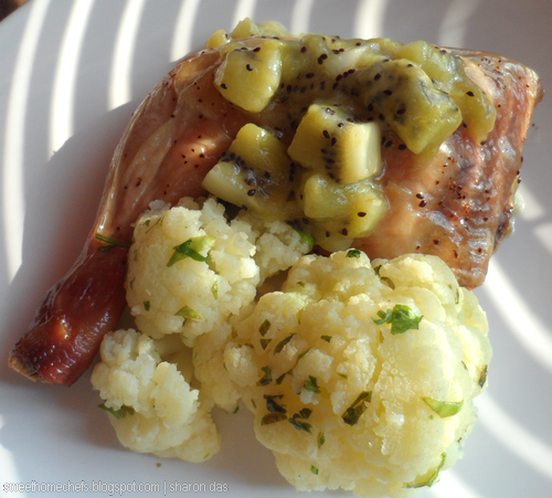 Sweet Home-Chefs: Oven-Baked Chicken With Kiwi Sauce