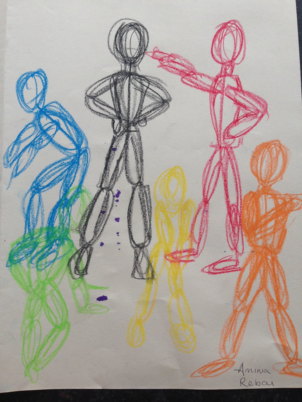 Art In The Classroom: Gestural Drawing- Capturing Movement using Oil ...