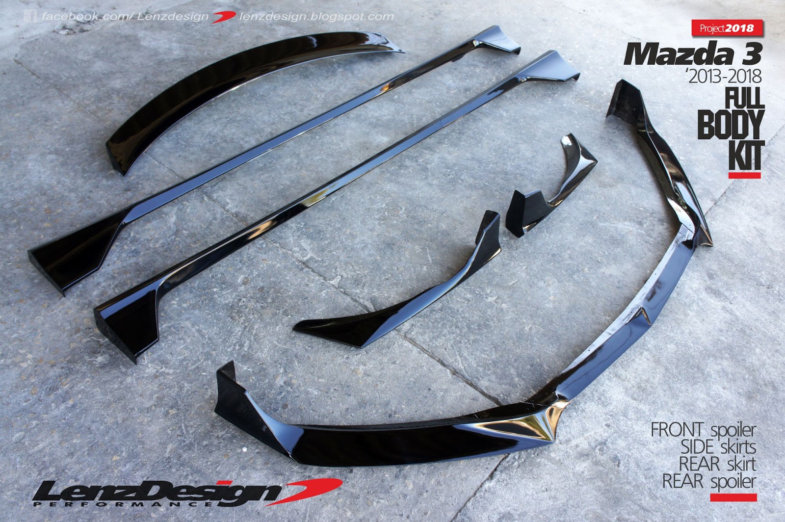 Mazda 3 BM Lenzdesign Bodykit 2013-2018