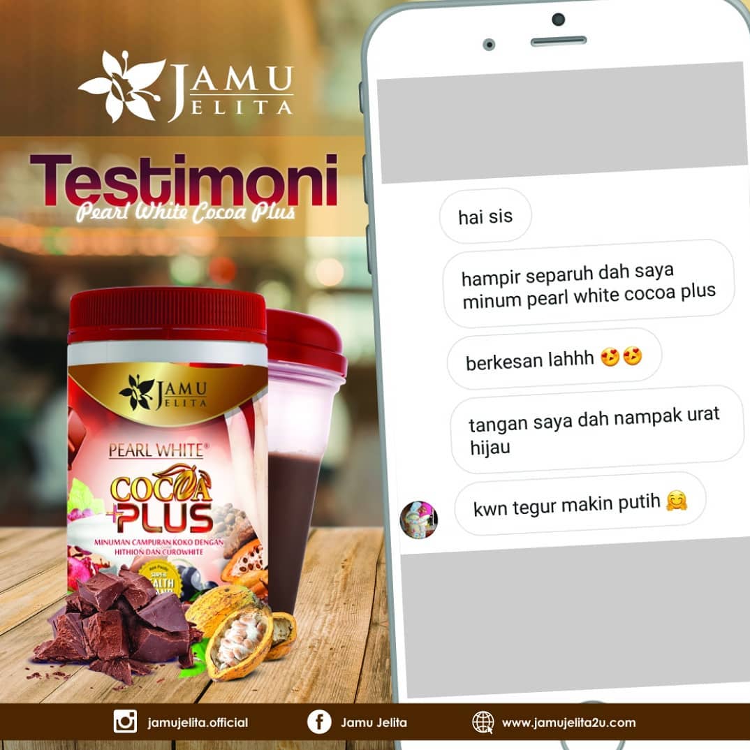 PEARL WHITE COCOA PLUS JAMU JELITA | BEAUTY KIOSK