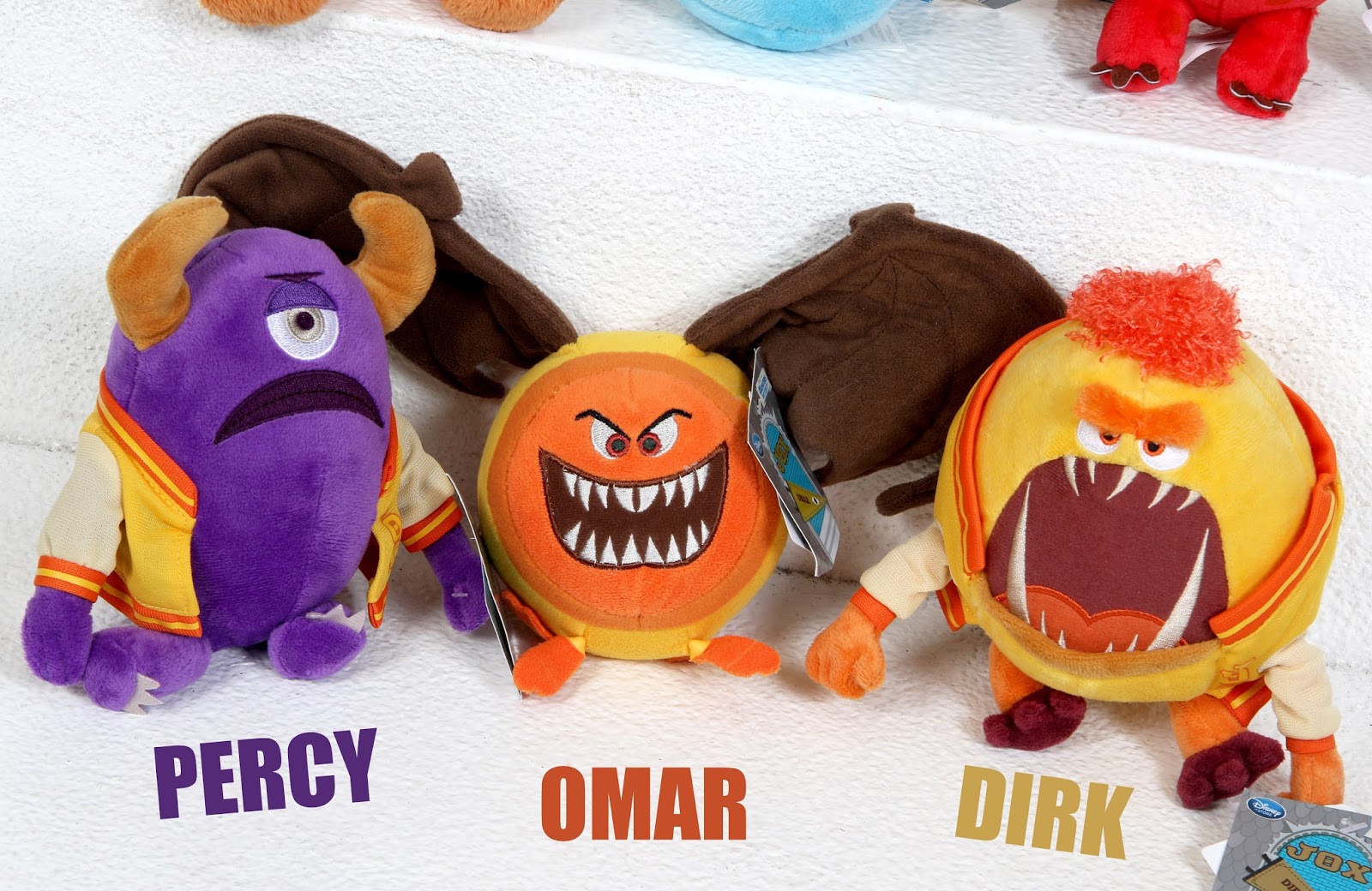 Dan The Pixar Fan Monsters University Disney Store Jox Mini Bean Bag Plush