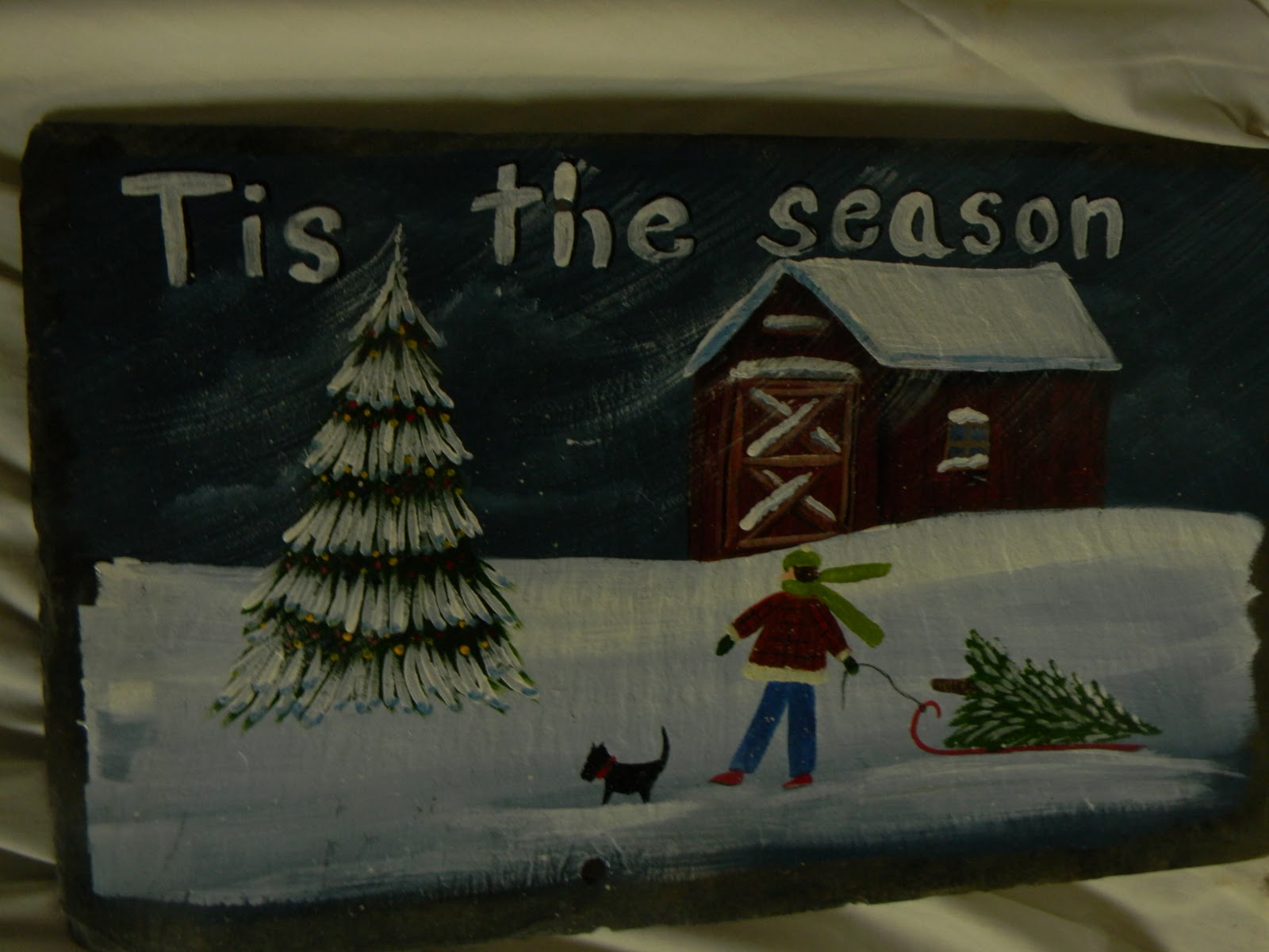 Last Leaf Designs: Christmas Slates $30