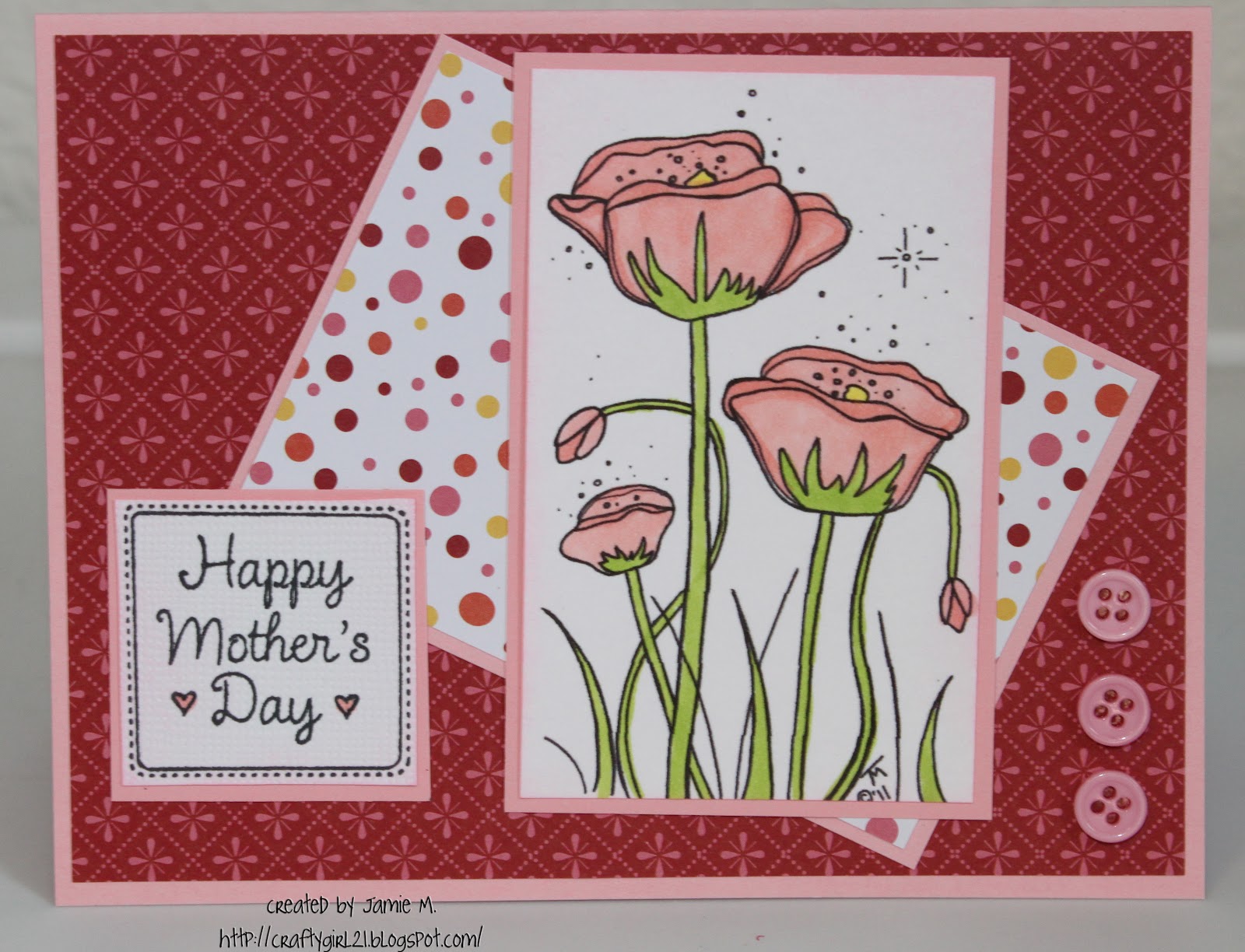Crafty Girl 21!: Mother's Day Cards ~Stamping Boutique Red