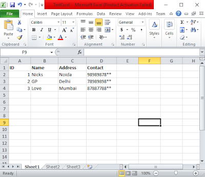Read Excel File using C# Best Practice With Example ~ Guruji Point ...