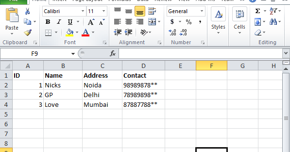 Read Excel File using C# Best Practice With Example ~ Guruji Point - Code You Want To Write