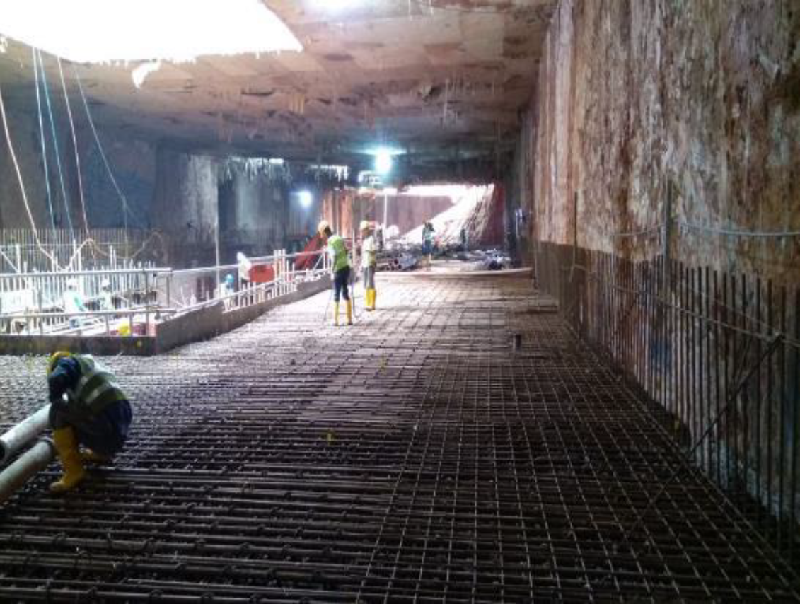 Thomson Line Construction: Woodlands South Cast