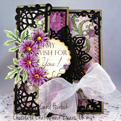 Chocolate Crafts and Bears, Oh My: Heartfelt Creations Delicate Aster Card