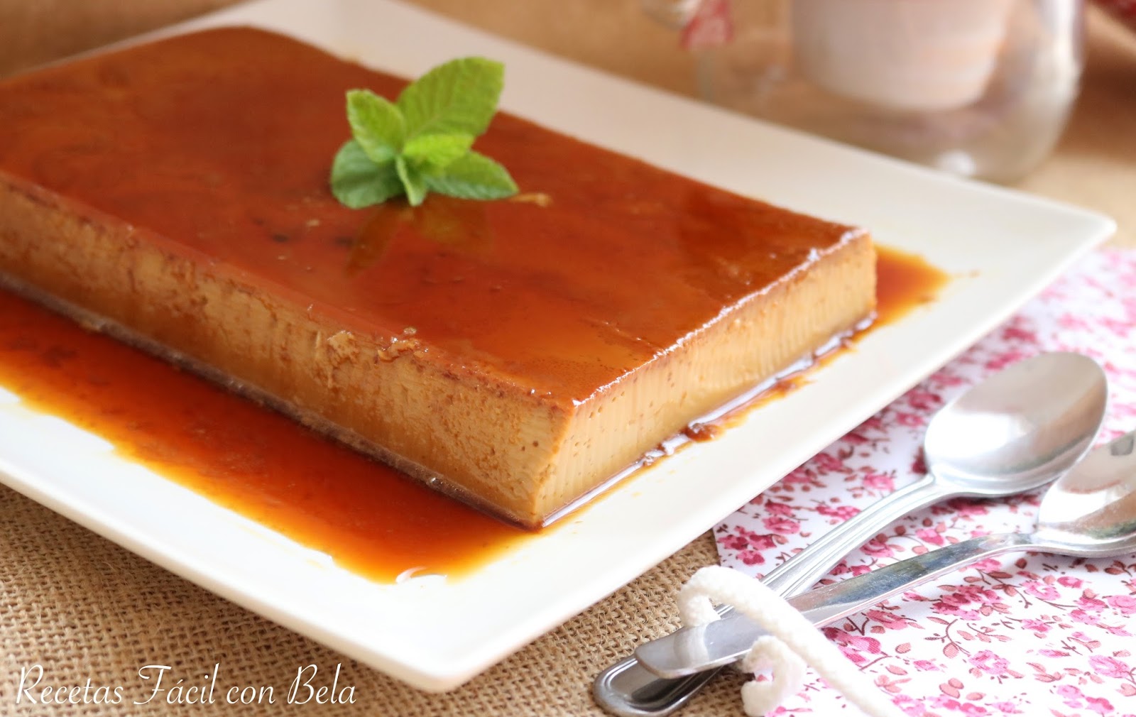 Flan de dulce de leche - Recetas Fácil con Bela