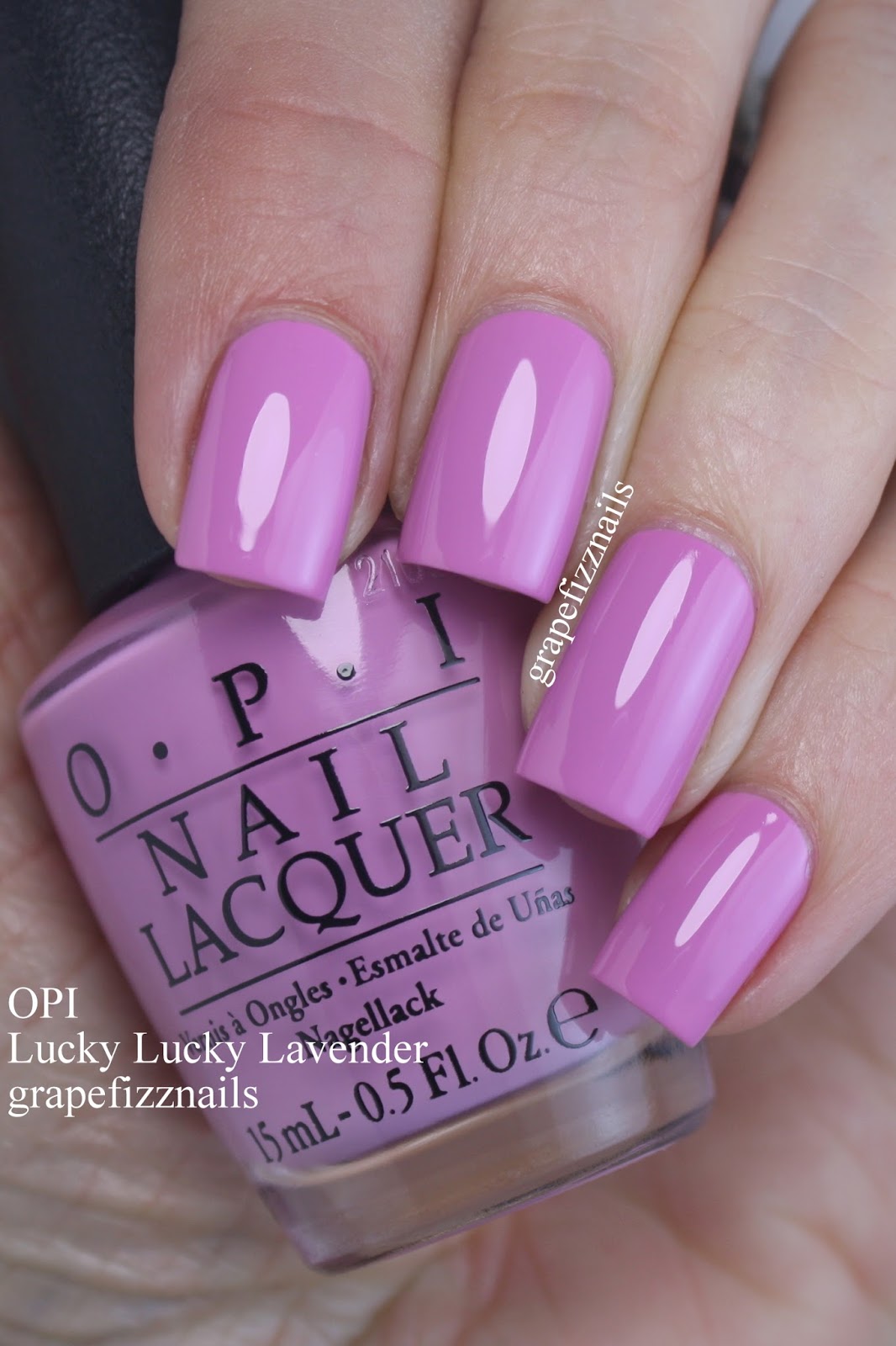 Grape Fizz Nails: OPI Lucky Lucky Lavender
