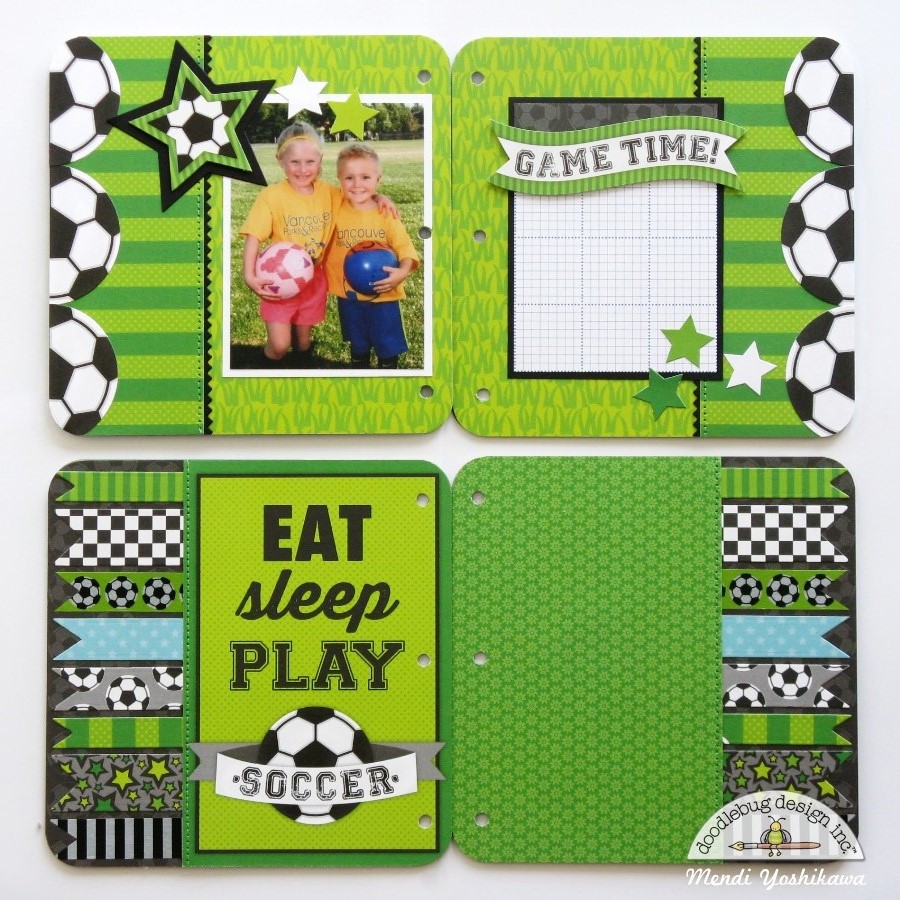 Doodlebug Design Inc Blog: Goal! Collection: Soccer Star Mini Album by ...