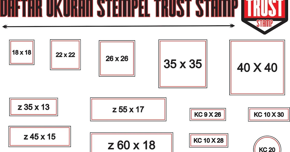 Daftar Ukuran Stempel