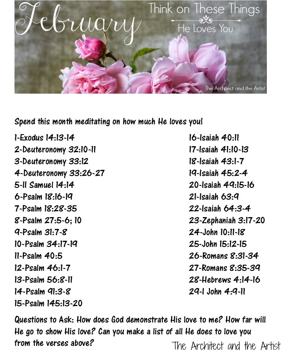 Think On These Things {February} | The Architect and The Artist