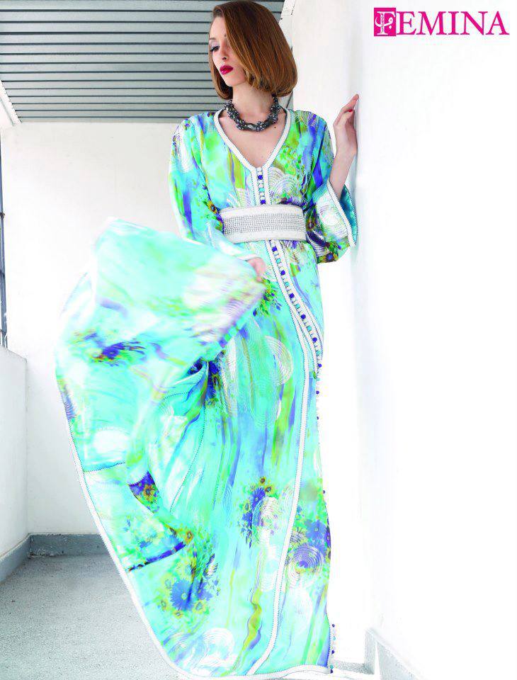 Caftan simple et chic - new caftan maghrebi 2014