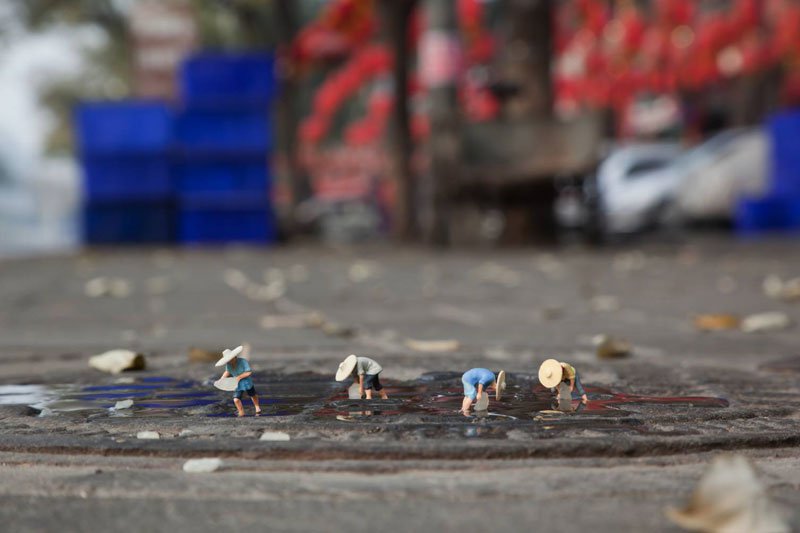 peuple de papier: Slinkachu