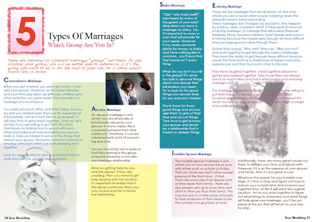 Share With Cassie: 5 Most Common Types of Marriage