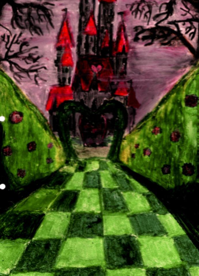 Lil Black Bloody Hood: Painting Post: "The Red Queen's Castle"