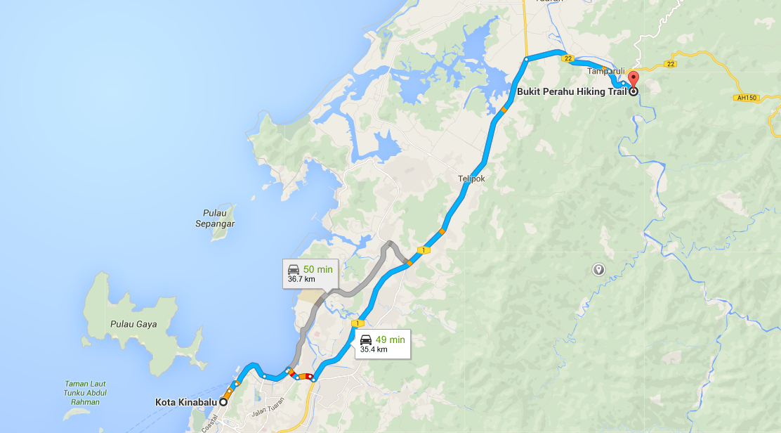 SyanPunyaBelog: My first hiking experience : Bukit Perahu Tamparuli