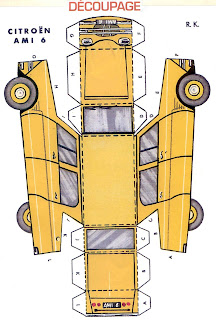 SP. Papel Modelismo: PaperCraft - Citroën AMI 6