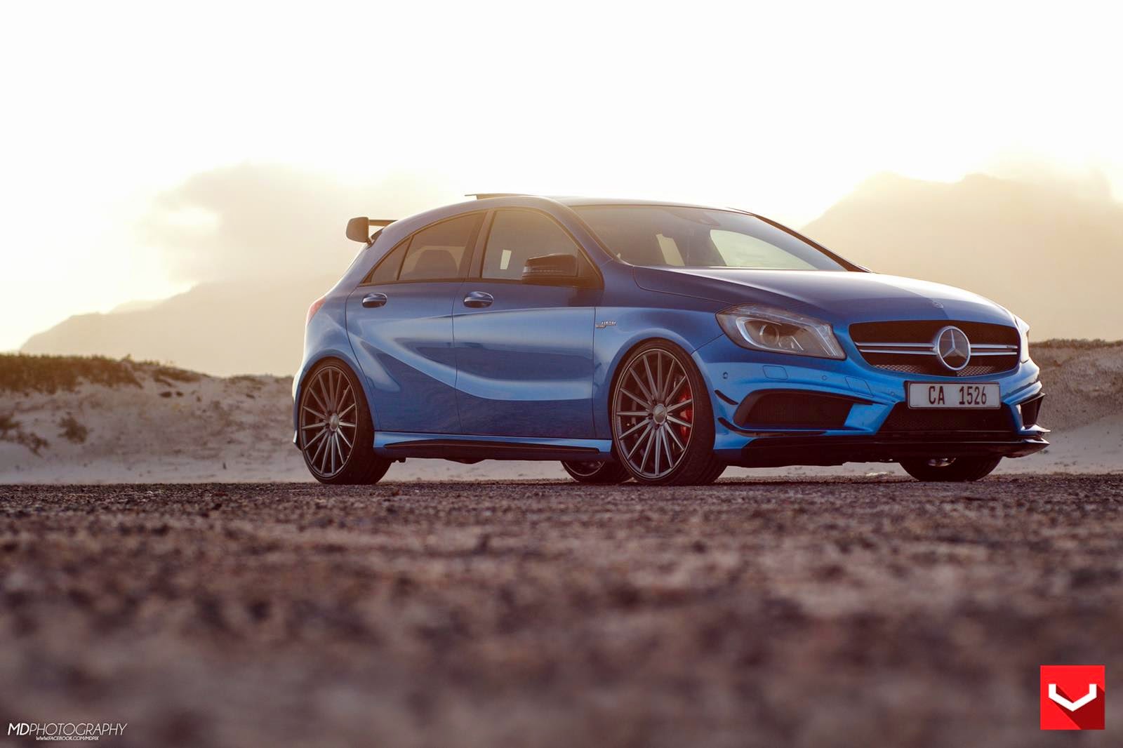Mercedes-Benz W176 A45AMG 4matic on Vossen VFS2 Wheels | BENZTUNING