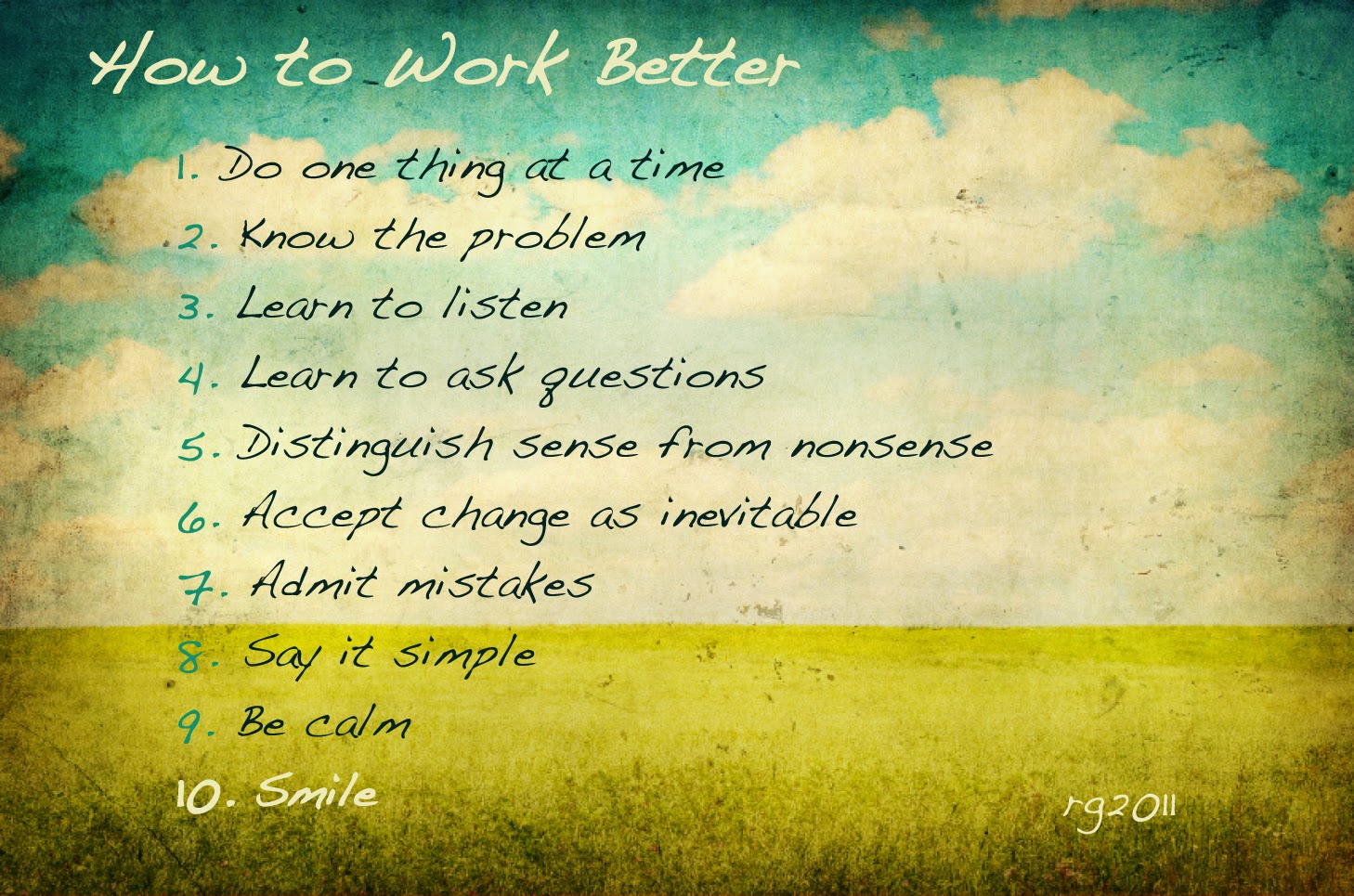 7 Tips on How to Work Better
