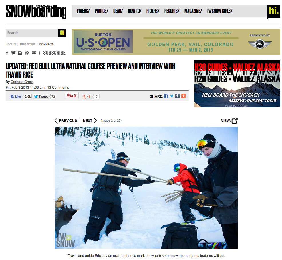 Quiksilver PR: Travis Rice Interview with Transworld Snowbaording!!