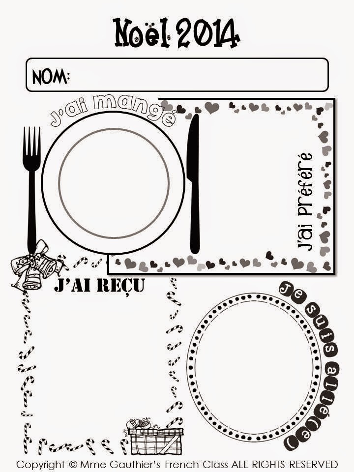 Mme Gauthier's French Class: *FREEBIE* Update: French Winter Writing ...