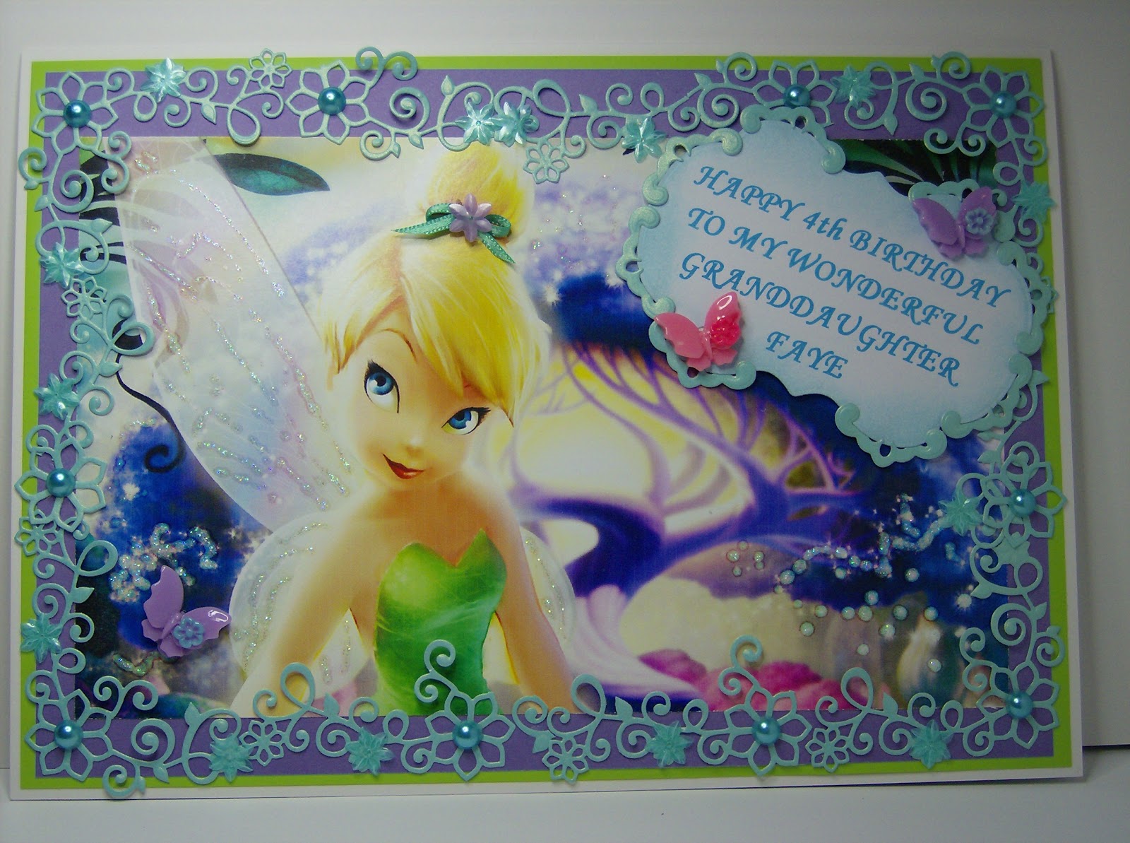 CARDSARUS: TINKERBELL BIRTHDAY CARD
