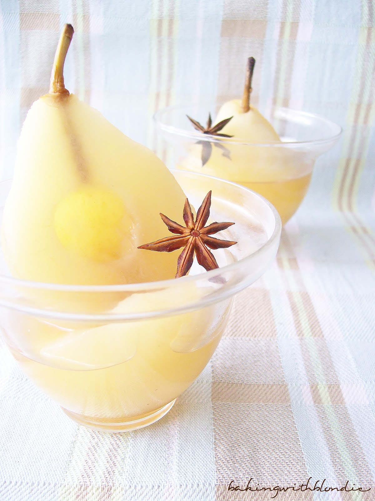 Simple, but Decadent, Poached Pears