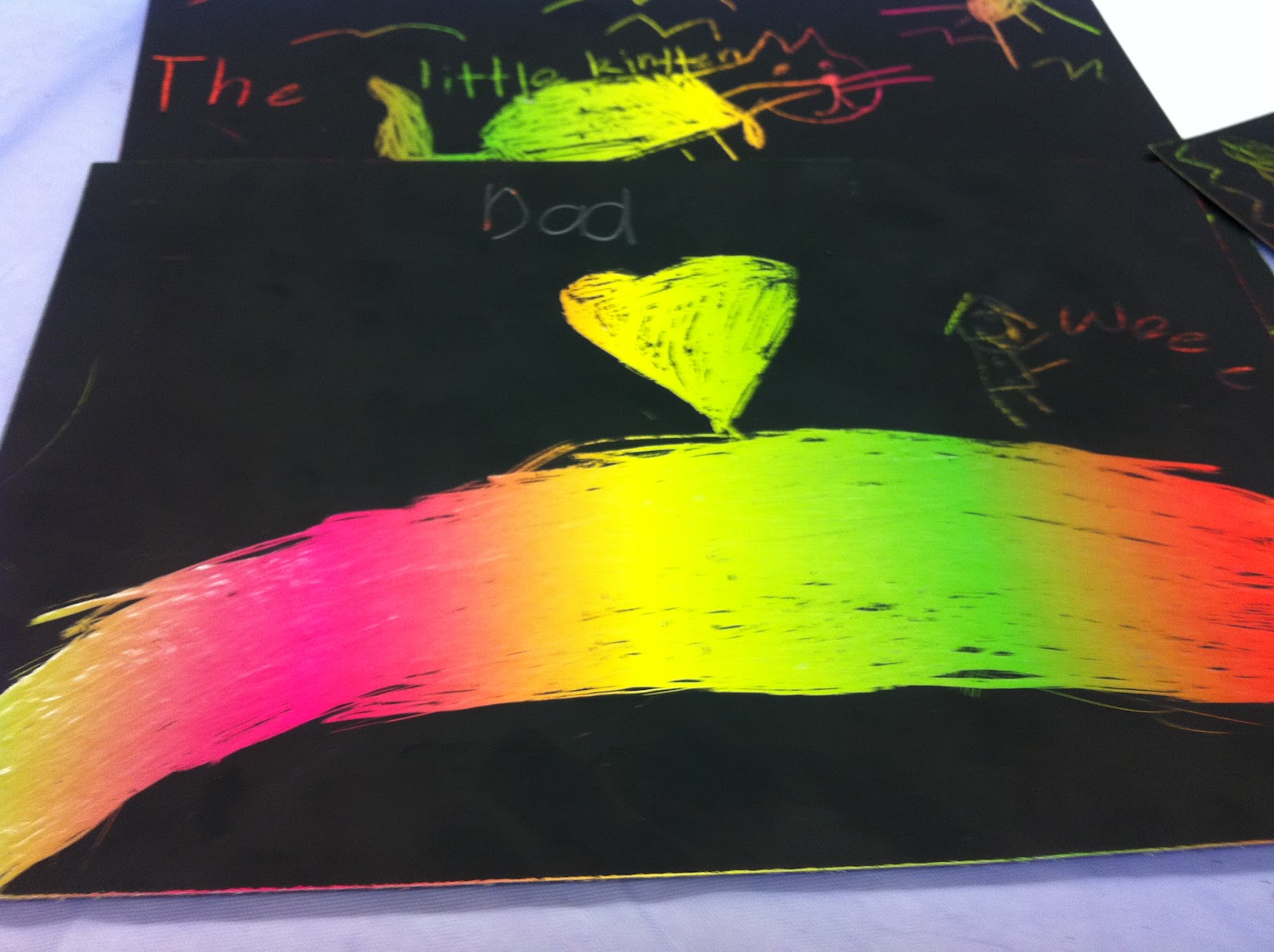 Art Class with Naomi: Rainbow Scratch-board Drawings
