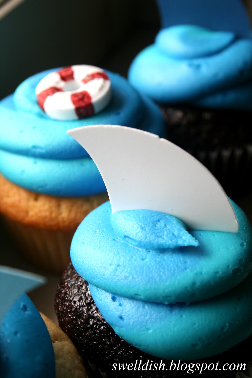 The Swell Dish: DIY Ocean/Nautical/Under The Sea Party Cupcake Toppers