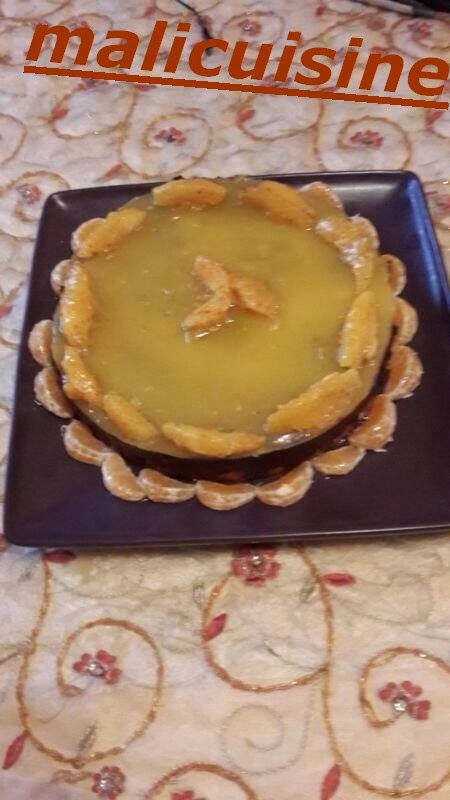 Gâteau soleil d'agrume chocolat : cuisine orientale