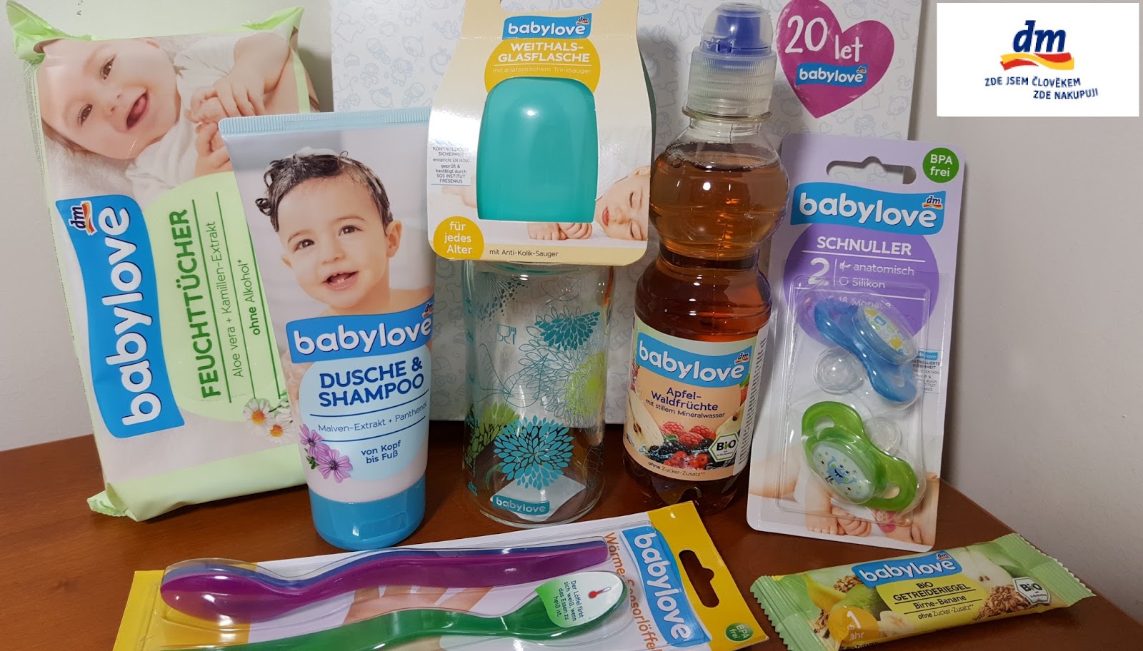 Můj fialový svět BLOG: 19. den / Balíček produktů babylove od dm drogerie